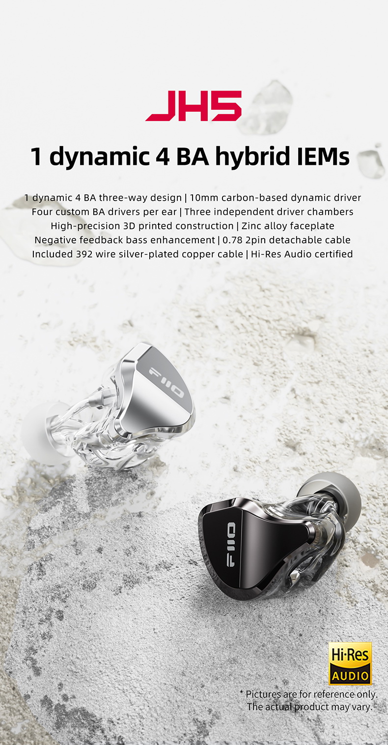 FiiO JH5 - ขายหูฟัง หูฟังไร้สาย ลำโพงบลูทูธ แบรนด์คุณภาพ : Inspired by LnwShop.com (v2)